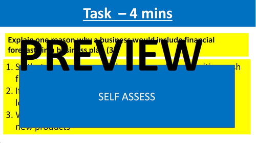 AQA GCSE Business 9-1 - 1.6 Business planning | Teaching Resources