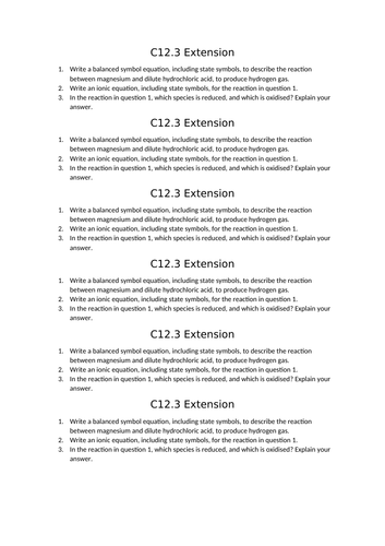AQA GCSE Chemistry (9-1) - C12.3 Testing for gases FULL LESSON ...