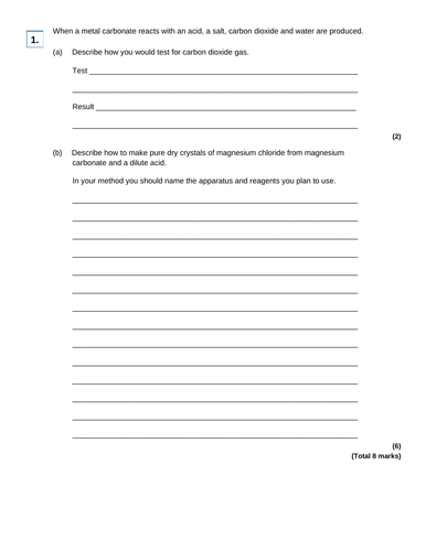 AQA GCSE Chemistry (9-1) - C12.3 Testing for gases FULL LESSON ...