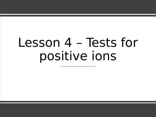 AQA GCSE Chemistry (9-1) - C12.4 Tests for positive ions FULL LESSON ...