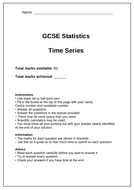 Time Series Exam Questions (GCSE Statistics) | Teaching Resources