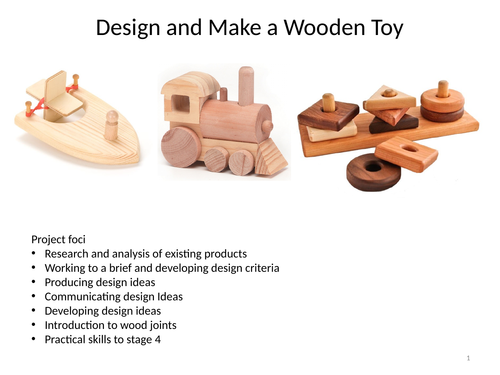 Design and make a wood toy project with FPTs | Teaching Resources