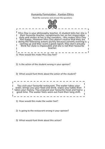 AQA Ethics - Kantian Ethics - Imperatives. | Teaching Resources