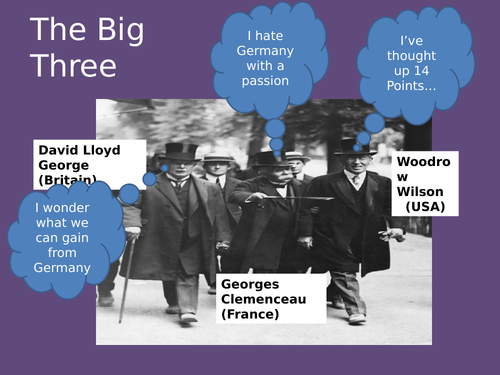 AQA GCSE Conflict Lockdown: Aims of Big3 | Teaching Resources