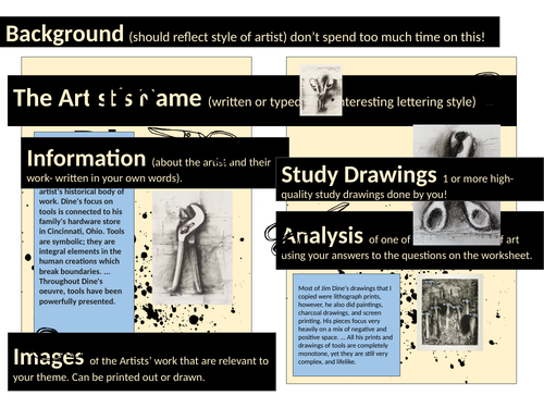 GCSE Artist Research Guide | Teaching Resources GCSE Artist Research Guide | Teaching Resources