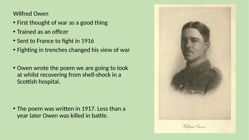 Anthem for Doomed Youth - Wilfred Owen | Teaching Resources