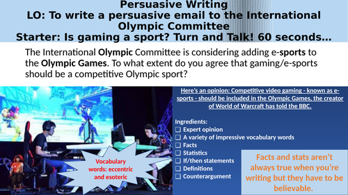 AQA Persuasive Writing Prompts | Teaching Resources