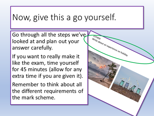 Eduqas English Creative Prose Writing | Teaching Resources