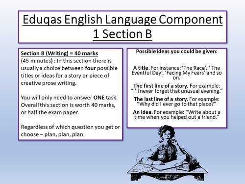 Eduqas English Creative Prose Writing | Teaching Resources