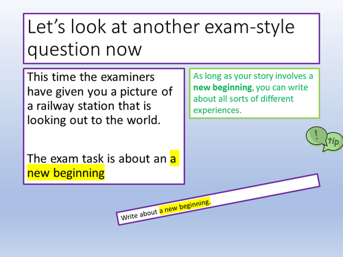 Eduqas English Creative Prose Writing | Teaching Resources