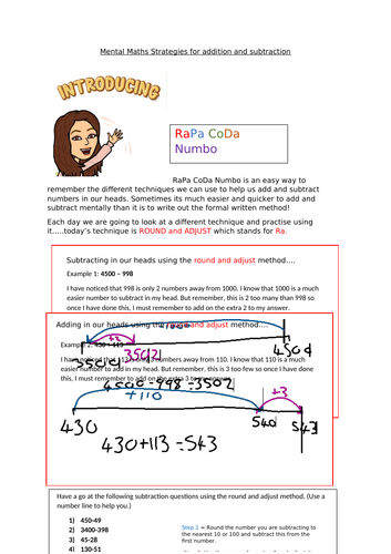 Mental Math Strategies | Teaching Resources