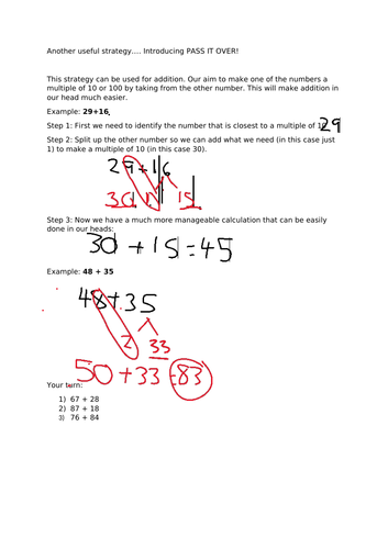 Mental Math Strategies | Teaching Resources