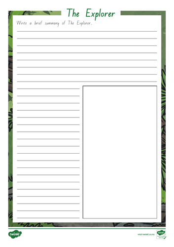 The Explorer - Planning Year 4/5/6 | Teaching Resources