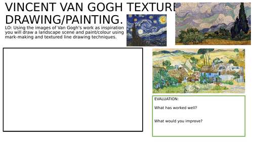 Vincent Van Gogh- Mark Making | Teaching Resources