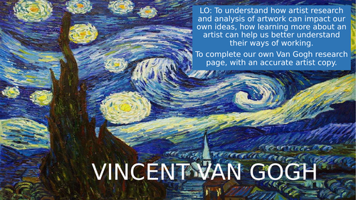 Vincent Van Gogh- Mark Making | Teaching Resources