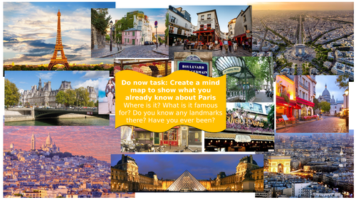 Paris lesson - adapted for remote learning | Teaching Resources