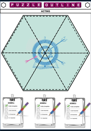 Drama Puzzle Activities Acting | Teaching Resources
