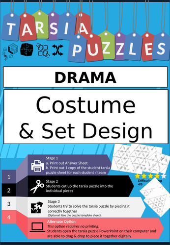 Costume and Set Drama Puzzles | Teaching Resources