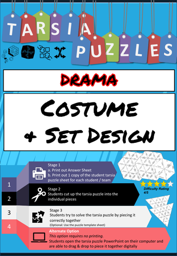 Costume and Set Drama Puzzles | Teaching Resources