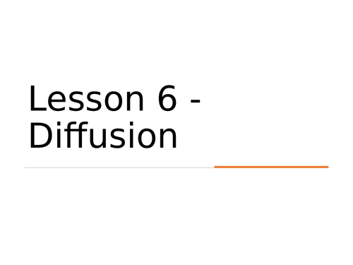 AQA GCSE Biology (9-1) B1.6 Diffusion FULL LESSON | Teaching Resources