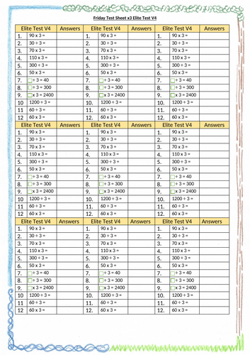 Times Tables Programme x3 Shore Oak Resources | Teaching Resources