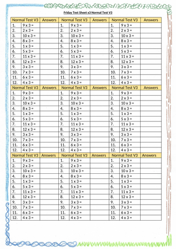 Times Tables Programme x3 Shore Oak Resources | Teaching Resources