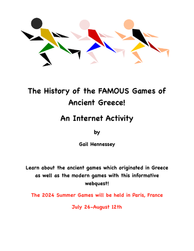 Famous Games of Ancient Greece(Webquest) | Teaching Resources