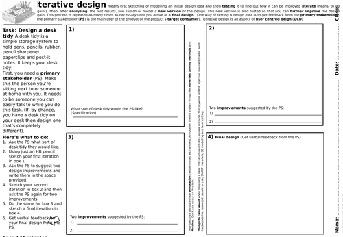 Iterative Design for beginners | Teaching Resources