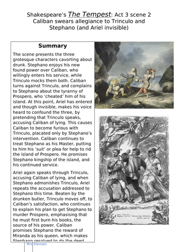 The Tempest Worksheets | Teaching Resources