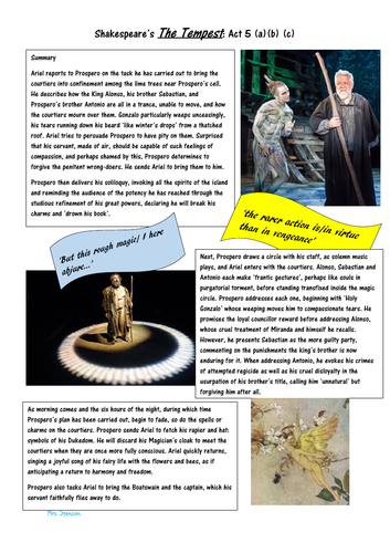The Tempest Worksheets | Teaching Resources