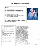 The Tempest Worksheets | Teaching Resources