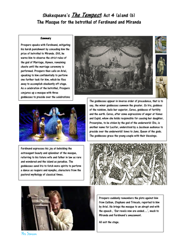 The Tempest Worksheets | Teaching Resources