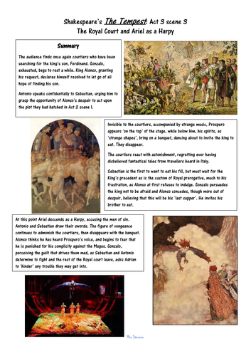 The Tempest Worksheets | Teaching Resources