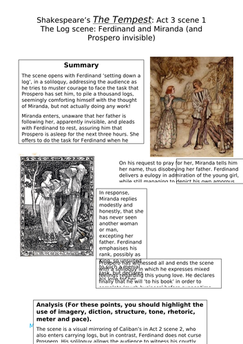 The Tempest Worksheets | Teaching Resources
