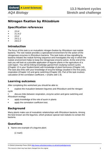 AQA A Level Energy transfers and nutrient cycles | Teaching Resources