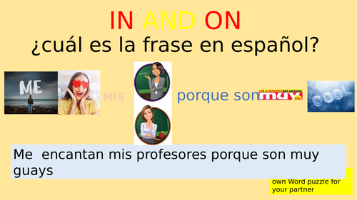 School Spanish (sentence builders + lessons) | Teaching Resources