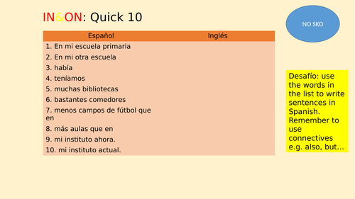 School Spanish (sentence builders + lessons) | Teaching Resources