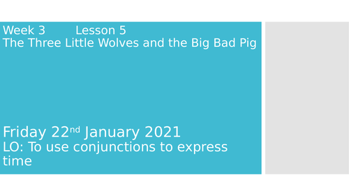 The Three Little Wolves and The Big Bad Pig (8 Lessons) | Teaching ...
