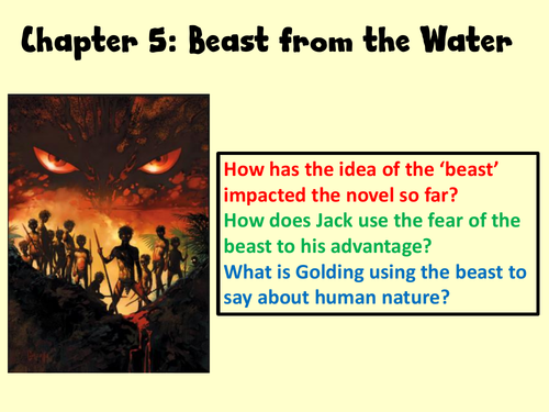 Lord of the Flies Chapter 5 | Teaching Resources