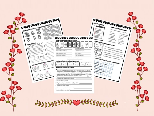 KS3 French- Valentine's Day Booklet | Teaching Resources