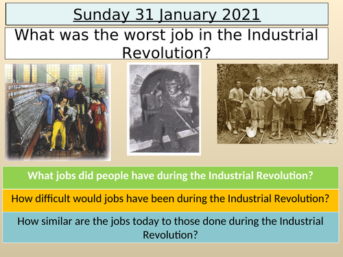What was the worst job during the Industrial Revolution? | Teaching ...