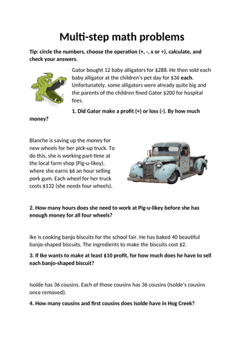 Fun math problems | Teaching Resources