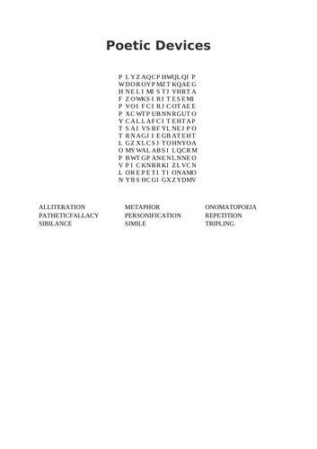 An Introduction to Poetry for Years 7-8 | Teaching Resources