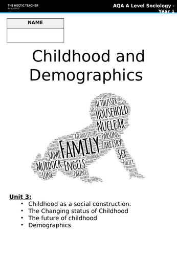 *EDITABLE* AQA A Level Sociology - Family and Household ISB | Teaching ...