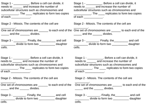 AQA GCSE Biology (9-1) B2 Cell division - ALL LESSONS | Teaching Resources