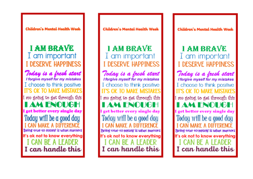 Mindfulness Bookmark | Teaching Resources