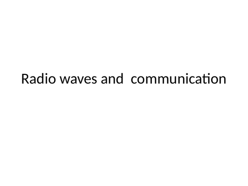 Radio waves lesson with past exam questions and answers gcse | Teaching ...