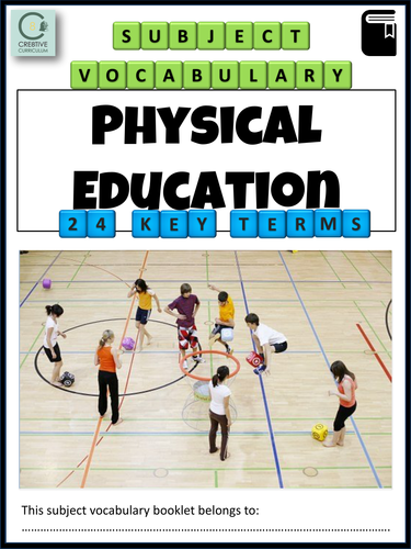 PE SEN Key terms Booklet | Teaching Resources