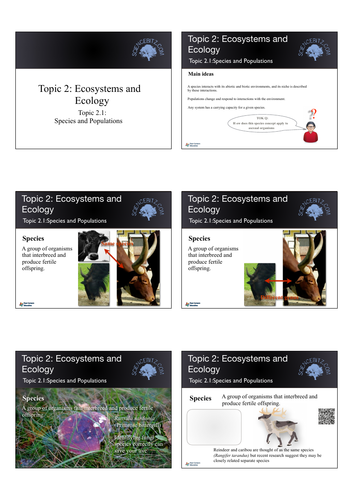 Topic 2.1 IB ESS Populations | Teaching Resources