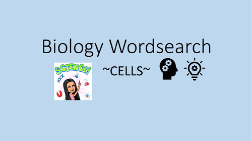 Biology Cells Word-Search | Teaching Resources